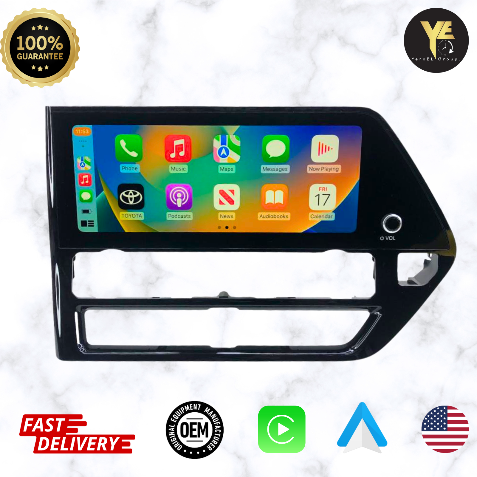 Toyota Highlander Radio 86140-0E460 Fit 2023 W/wireless Carplay and An ...